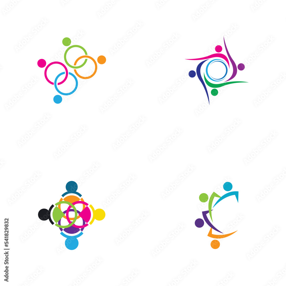 Community, network and social icon Stock Vector | Adobe Stock
