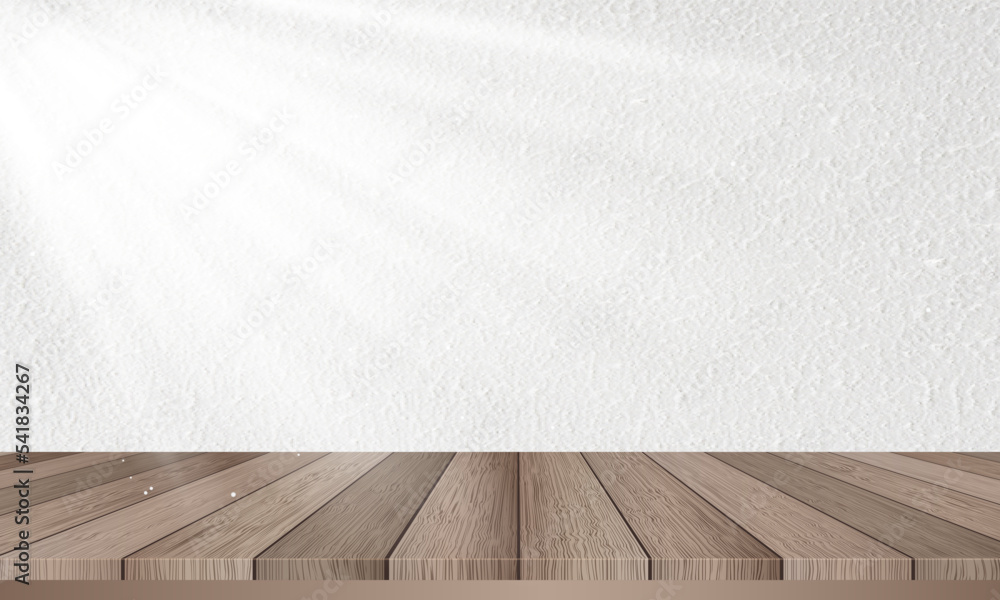 Wood table mockup, with shadow overlay. template mock up for display of ...