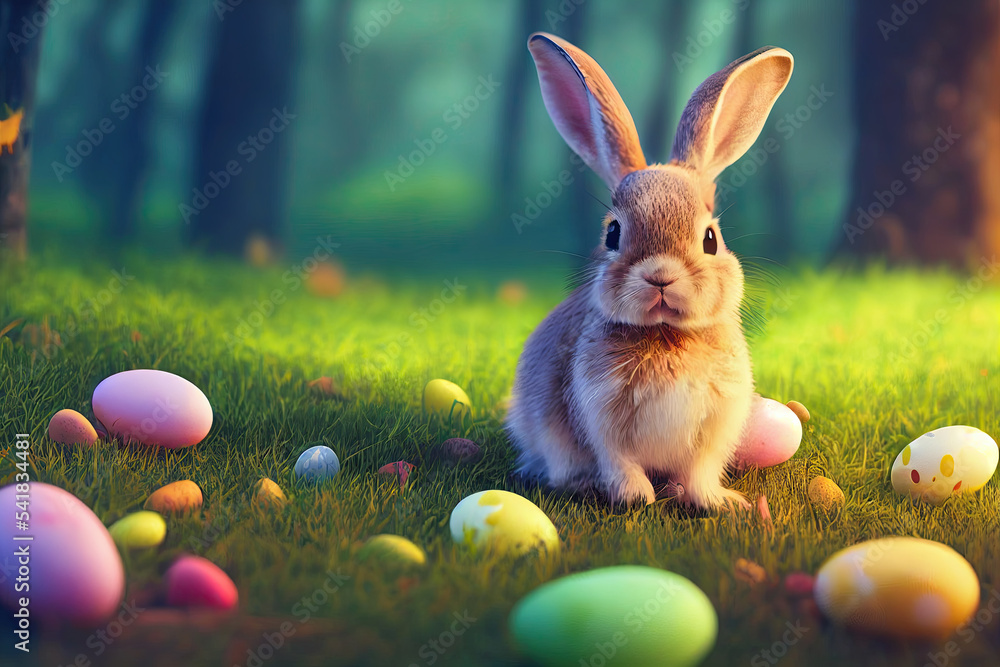 easter bunny Stock Illustration | Adobe Stock