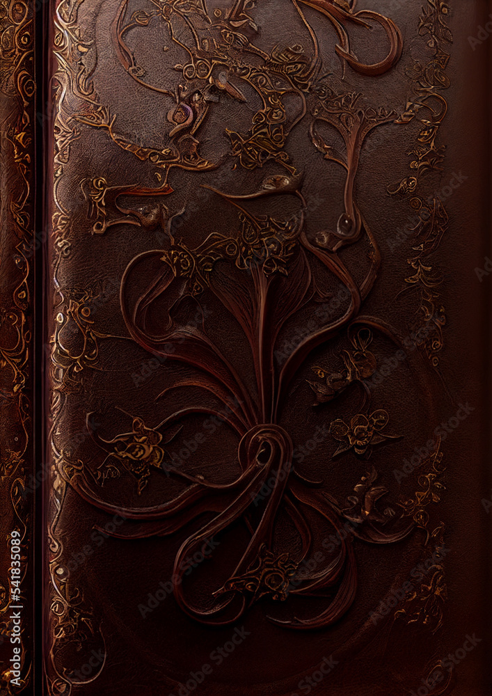 leather book cover Stock Illustration | Adobe Stock
