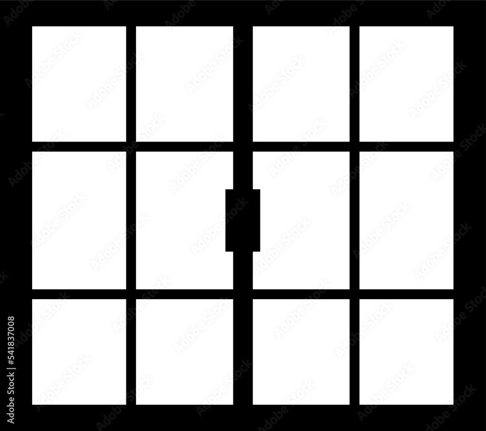 Transparent window in png. Window frame on transparent background ...