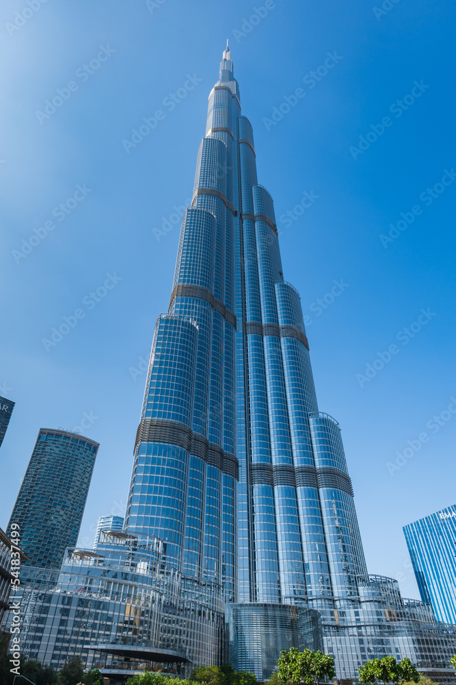 Dubai, UAE - October 2022: Burj Khalifa at Dubai Mall in UAE, famous ...