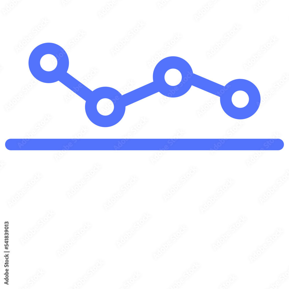 Vecteur Stock analysis chart line icon | Adobe Stock