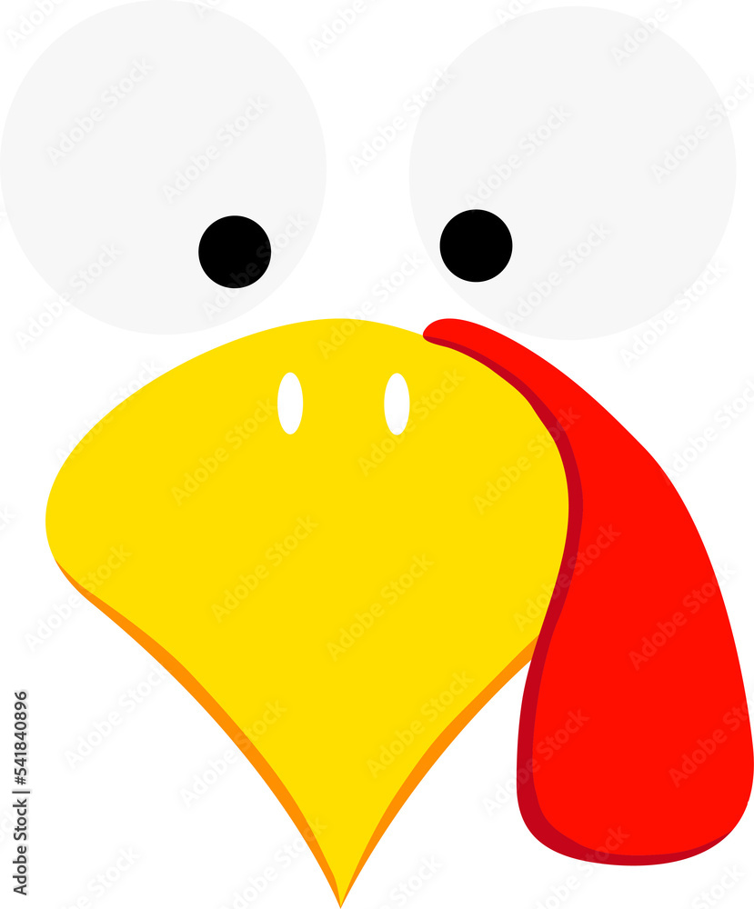 Turkey Face Stock Illustration | Adobe Stock