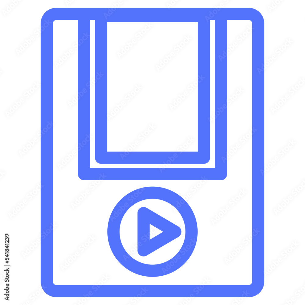 music player play line icon Stock Vector | Adobe Stock