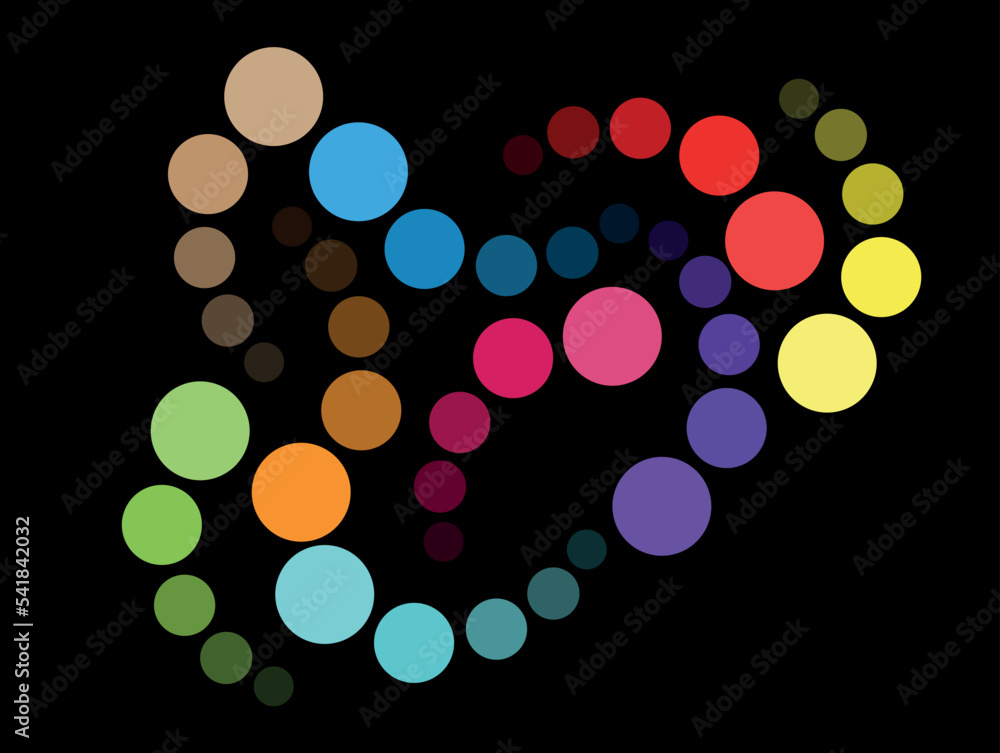 Abstract lights on black background, bokeh lights, moving colored ...