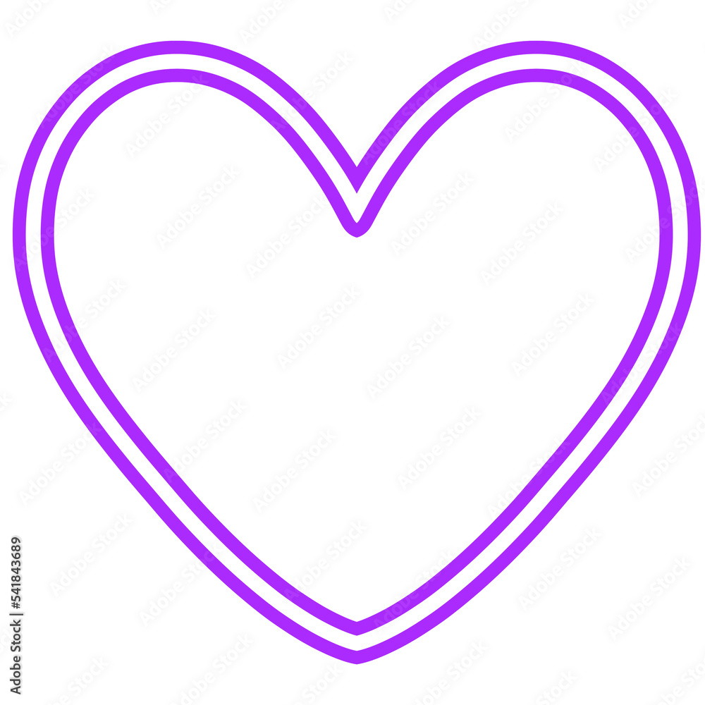 Heart neon. Modern neon glowing heart banner. Abstract neon heart with ...