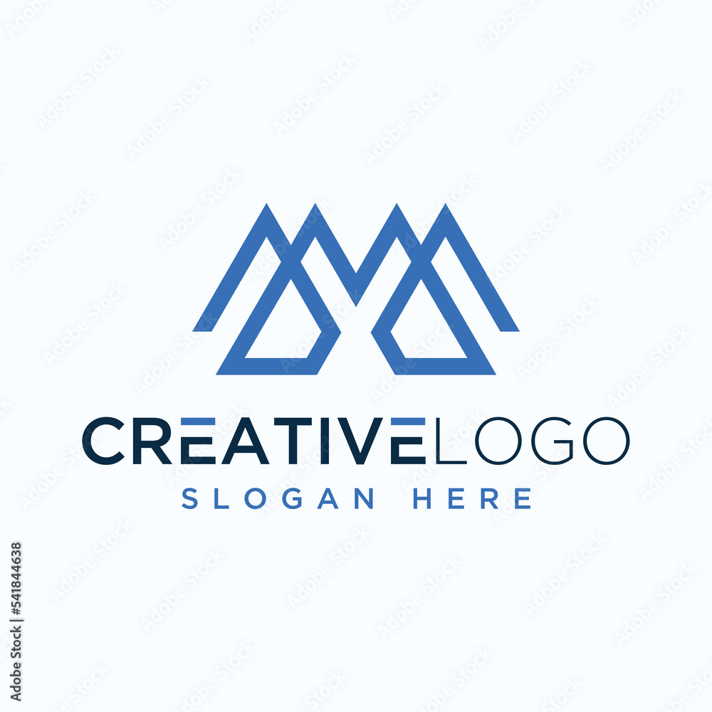Vector graphic of M logo design template Stock Vector | Adobe Stock