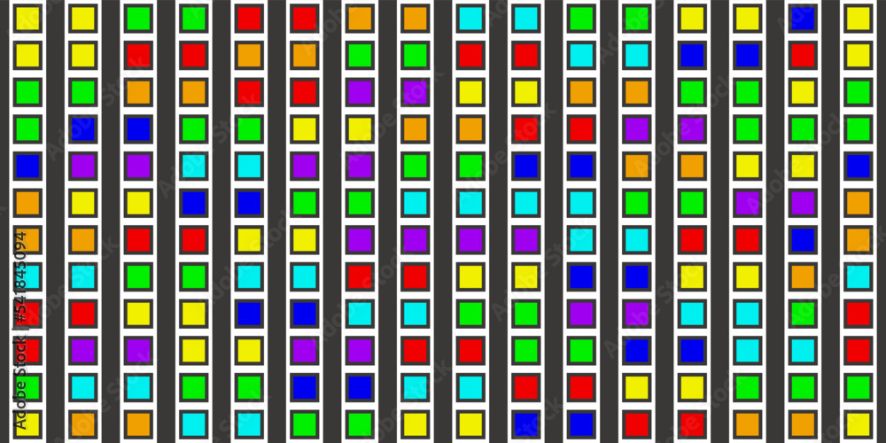 Pattern of colored cubes. Vector of identical blocks of different ...