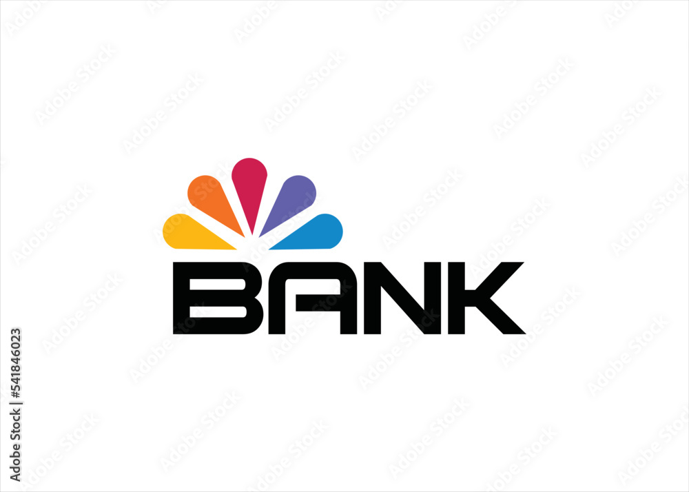 bank finance logo design template Stock Vector | Adobe Stock