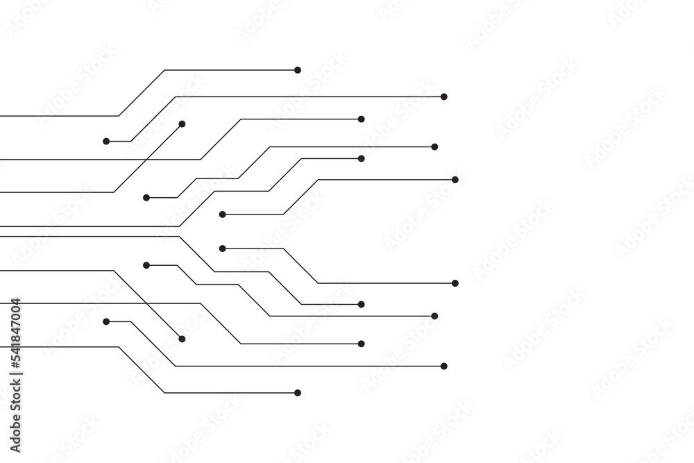 Abstract futuristic circuit board Illustration, Circuit board with ...