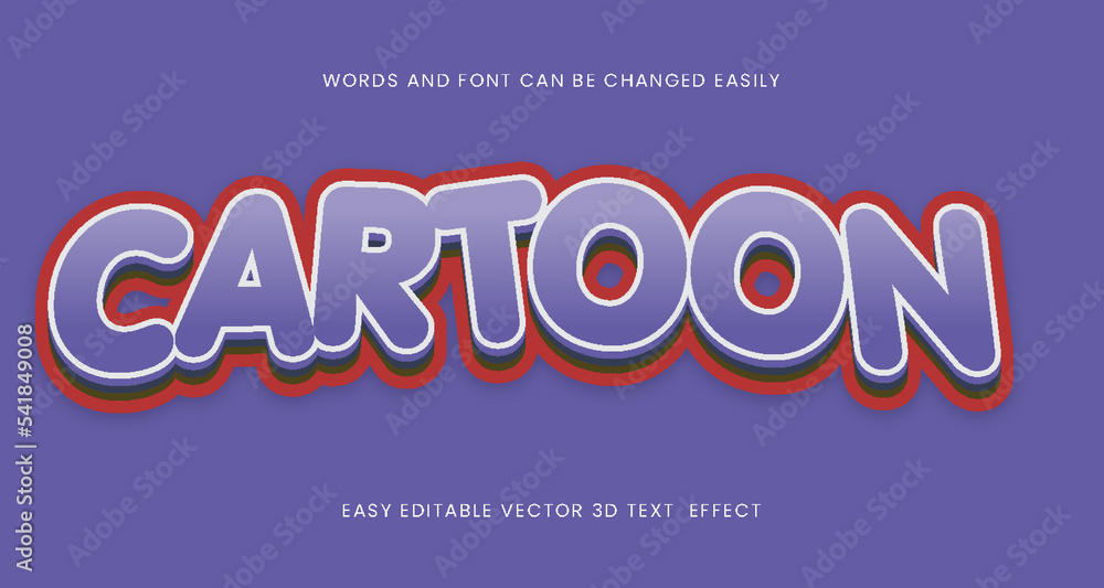Cartoon text style Stock Vector | Adobe Stock