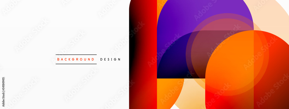 Round triangle shapes lines and circles. Geometric vector illustration ...