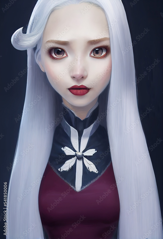 Adorable Cute Cartoon Artistic Anime Girl Woman Female Human Character ...