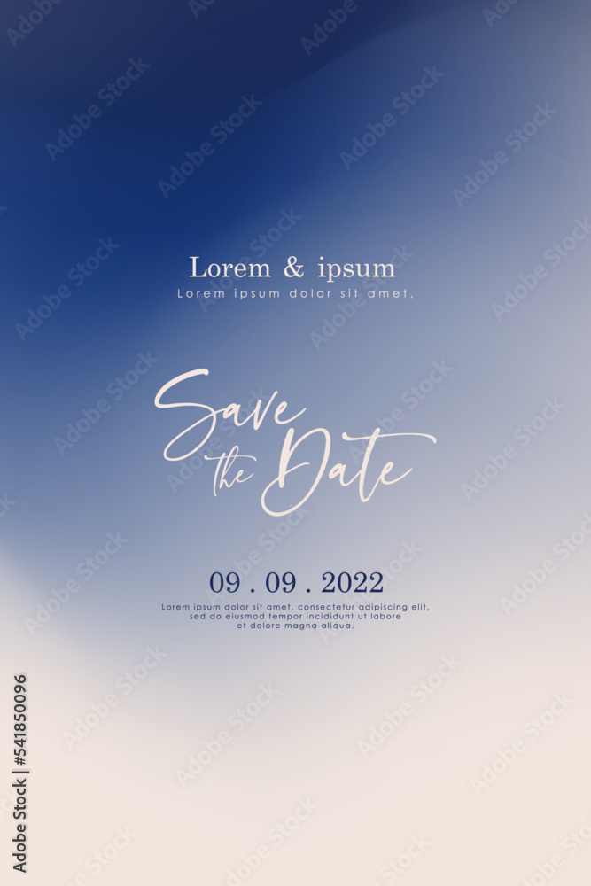 Elegant abstract gradient background. Wedding invitation card Stock ...