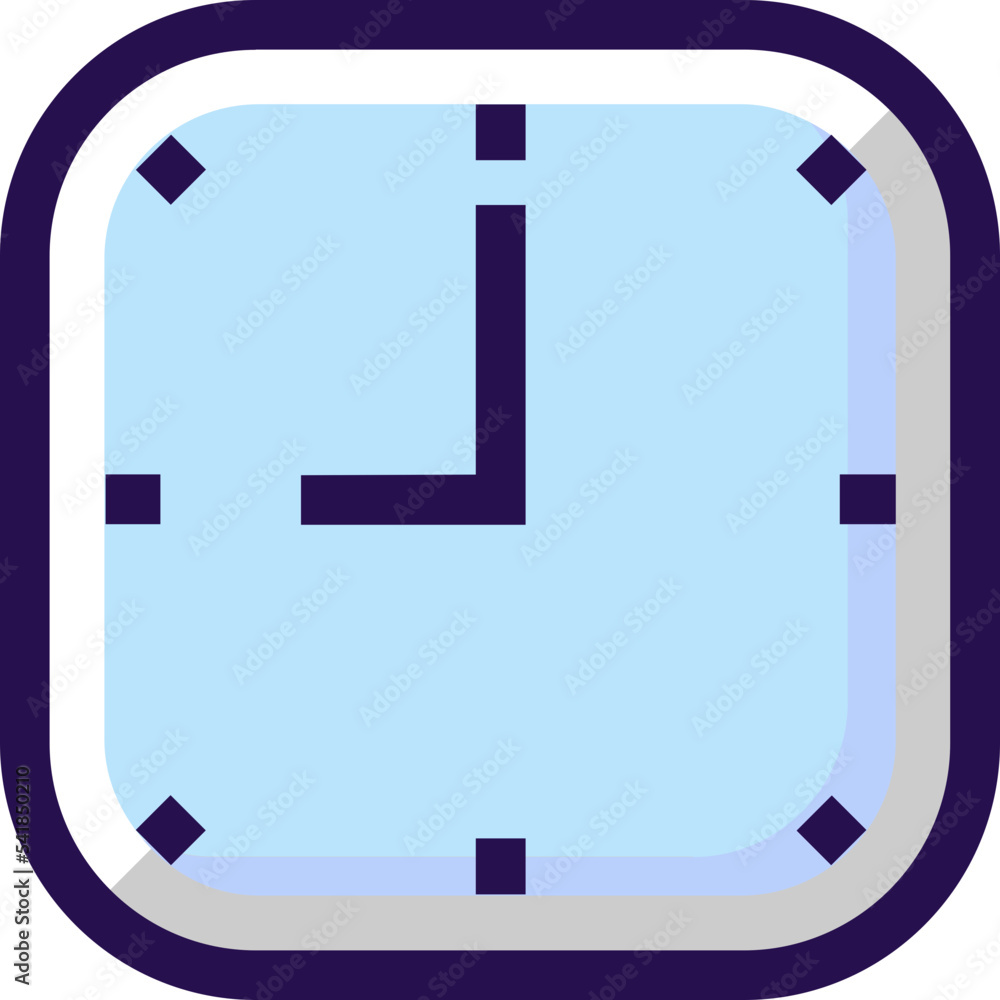 clock time icon Stock Vector | Adobe Stock