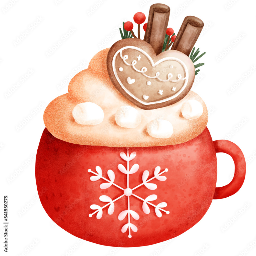 christmas coffee mug Stock Photo | Adobe Stock