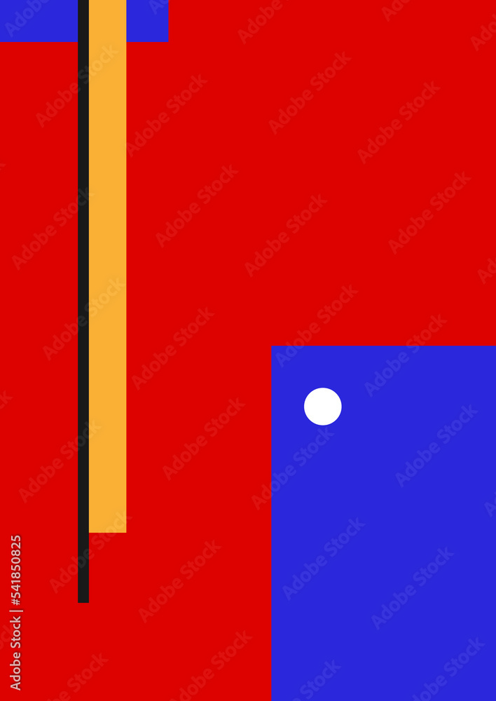Digital art from basic geometry forms. Stock Vector | Adobe Stock