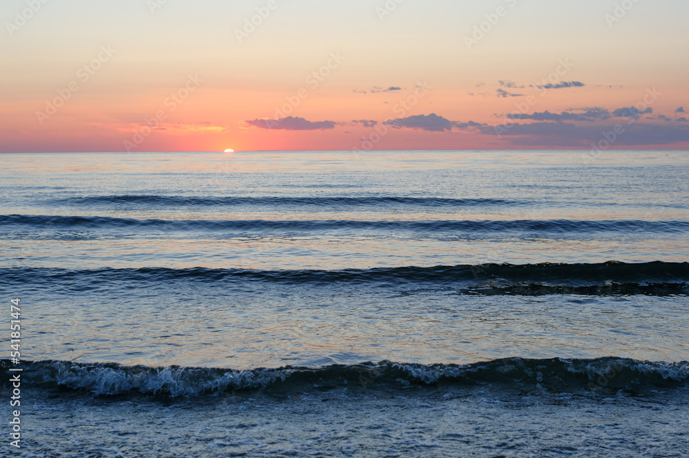 sunset over the sea Stock Photo | Adobe Stock