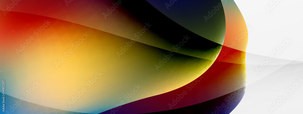 Fluid color abstract background. Liquid gradients, wave pattern. Trendy ...