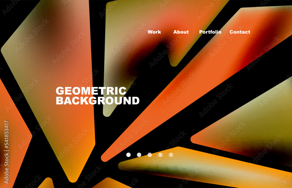 Broken pieces abstract background. Trendy background for your landing ...