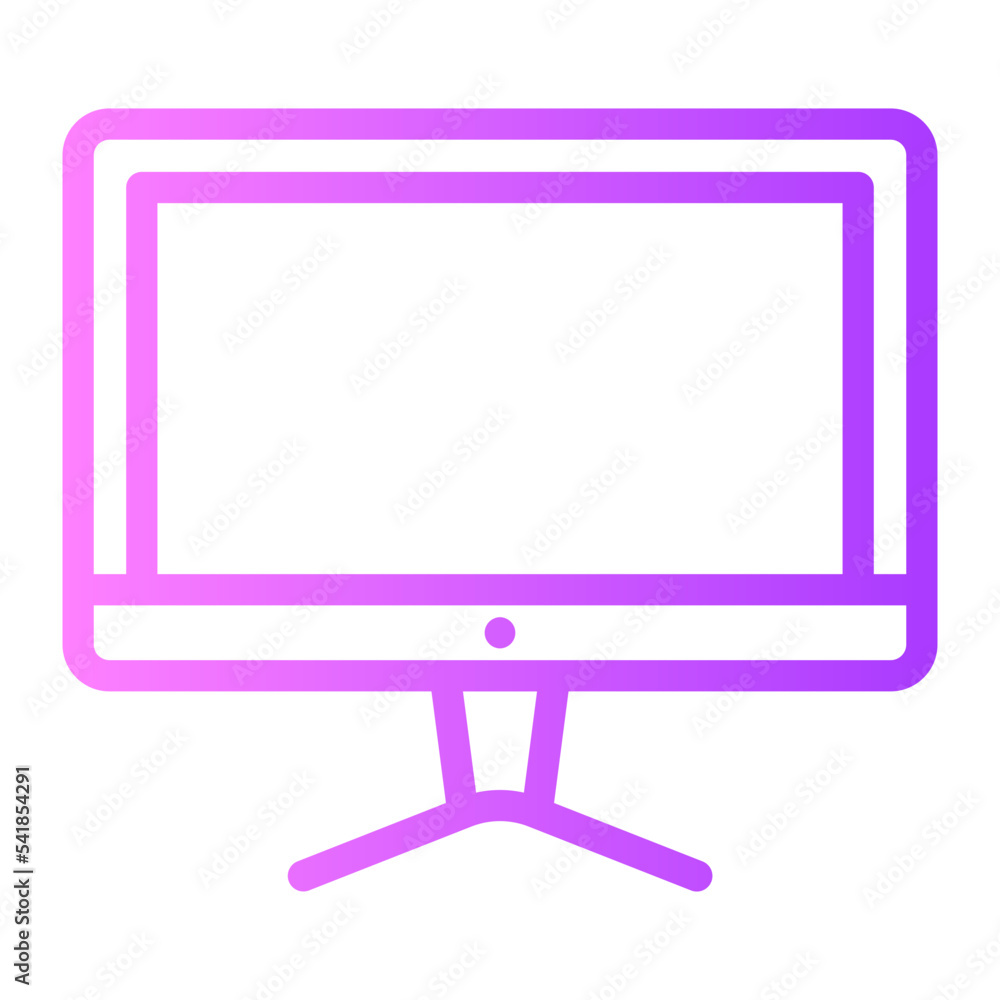 computer monitor gradient icon Stock Vector | Adobe Stock