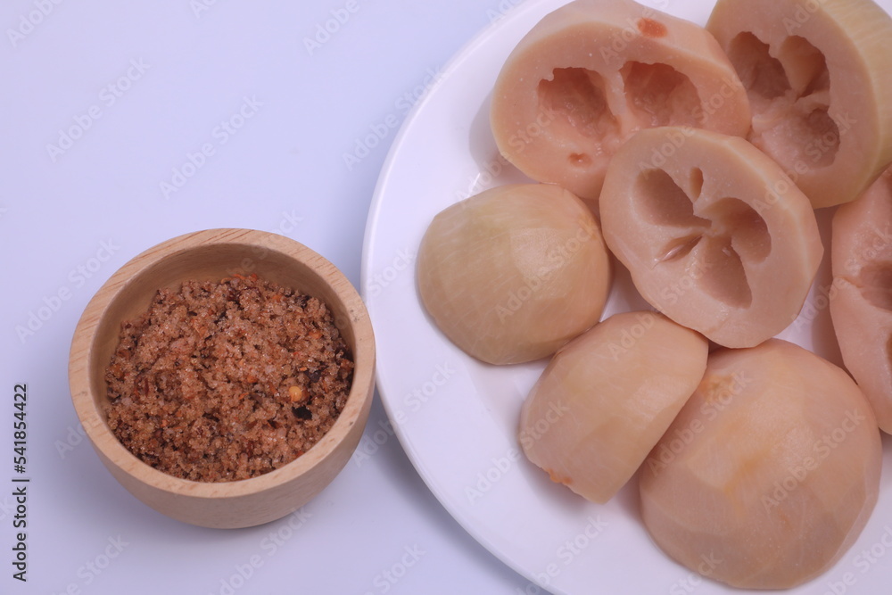 White fruit, pickled in brine Stock Photo | Adobe Stock