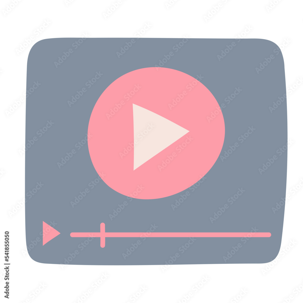 clip video viral play media audio reel movie gradient icon Stock Vector ...