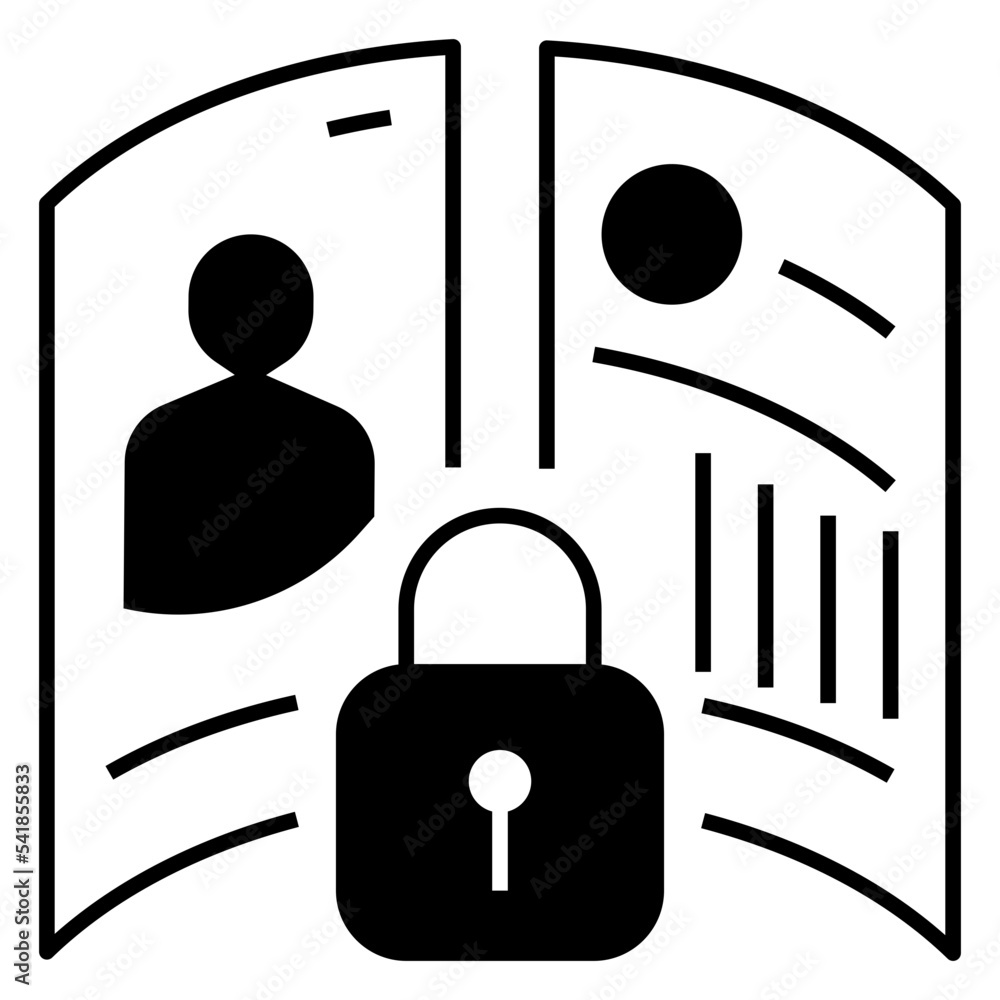 privacy icon Stock Vector | Adobe Stock