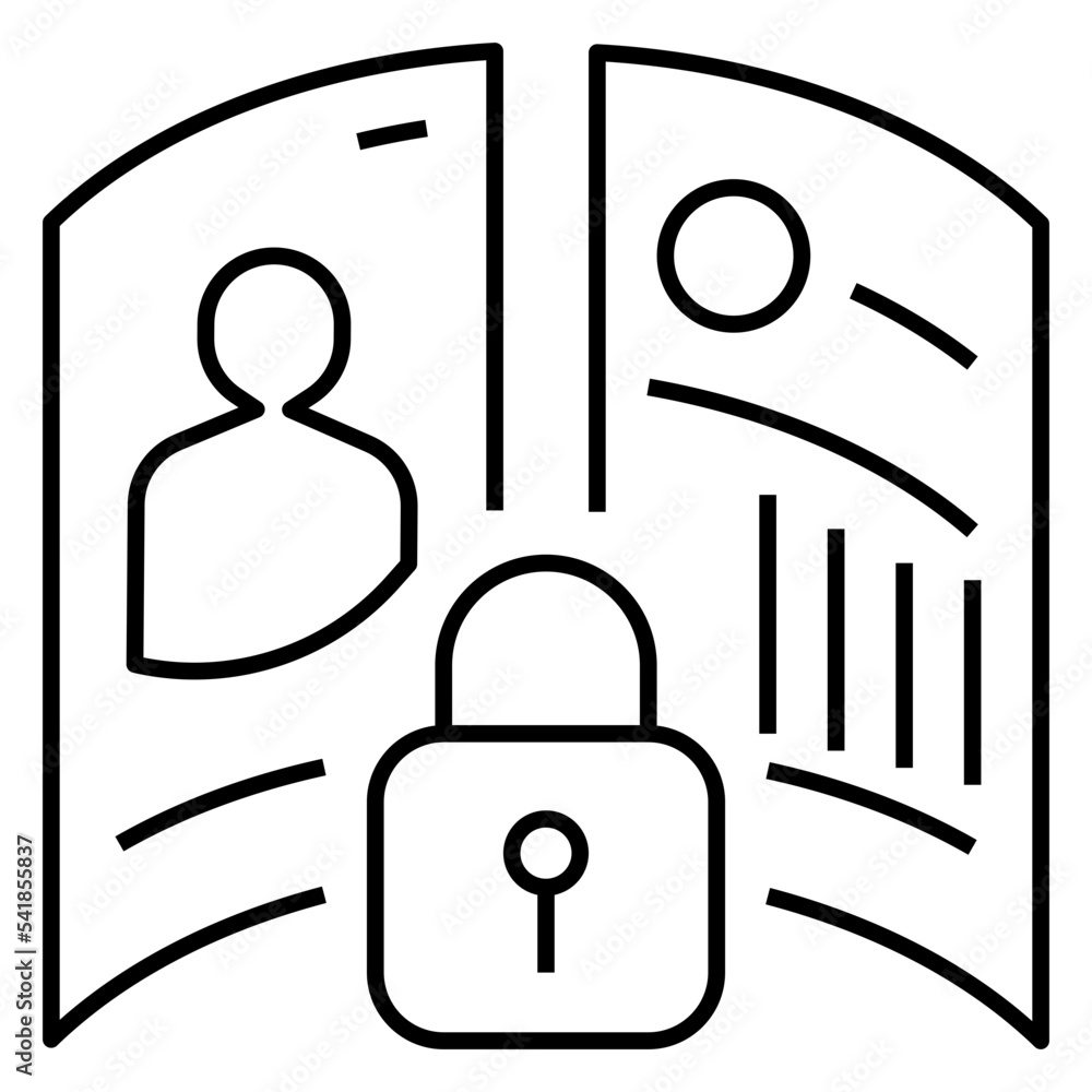 privacy icon Stock Vector | Adobe Stock