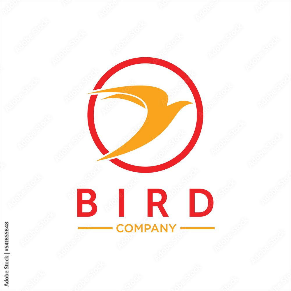 Bird Logo Design Template Element Stock Vector | Adobe Stock