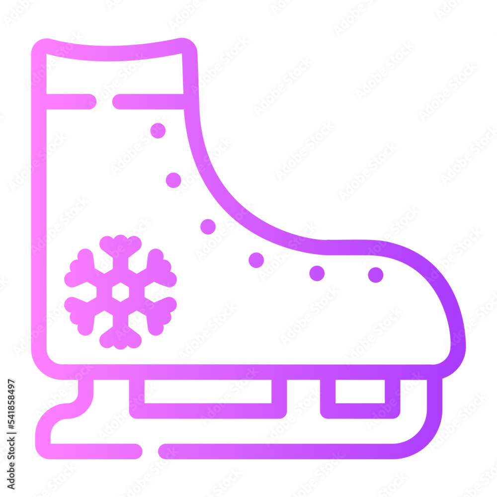 Ice Skating gradient icon Stock ベクター | Adobe Stock