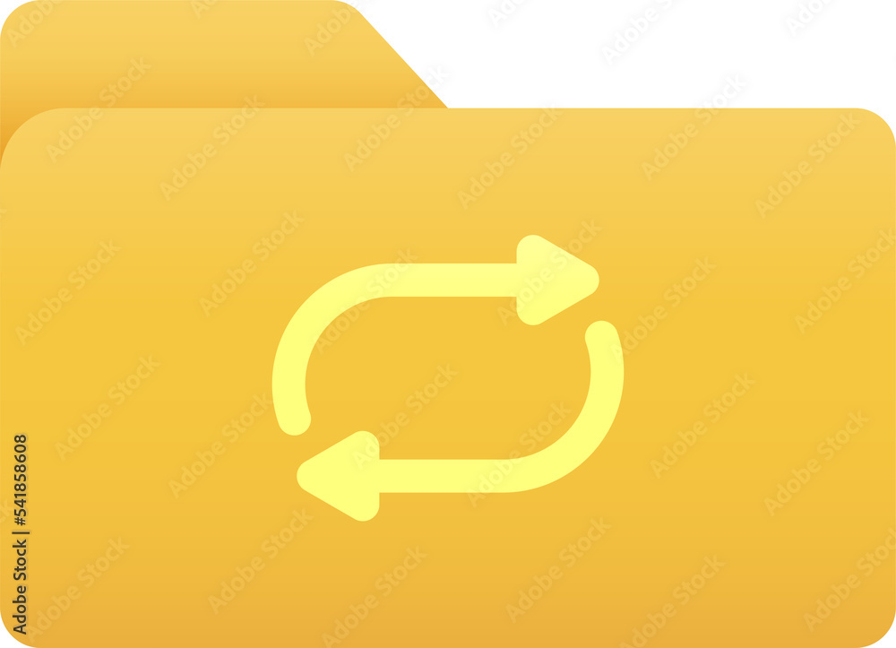 Folder with a loop symbol, Folder icon. Stock Illustration | Adobe Stock