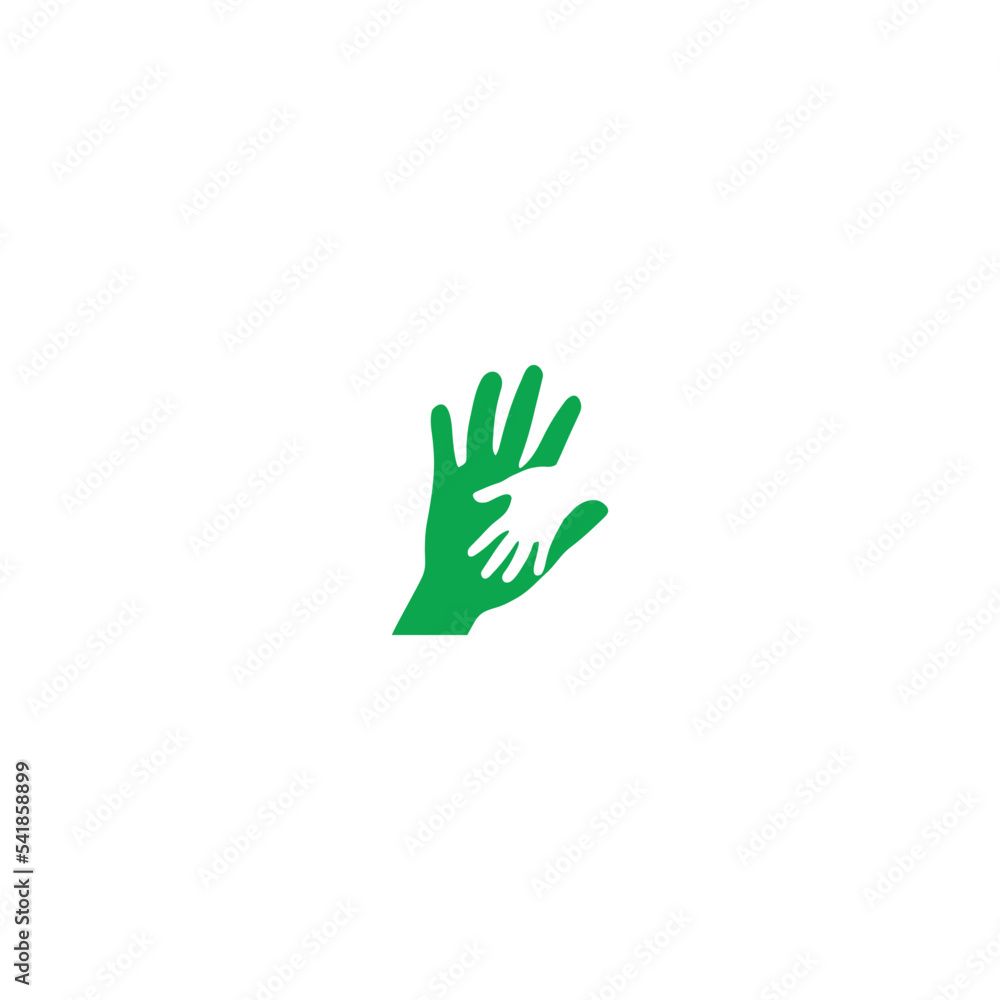 open hand logo vektor Stock Vector | Adobe Stock