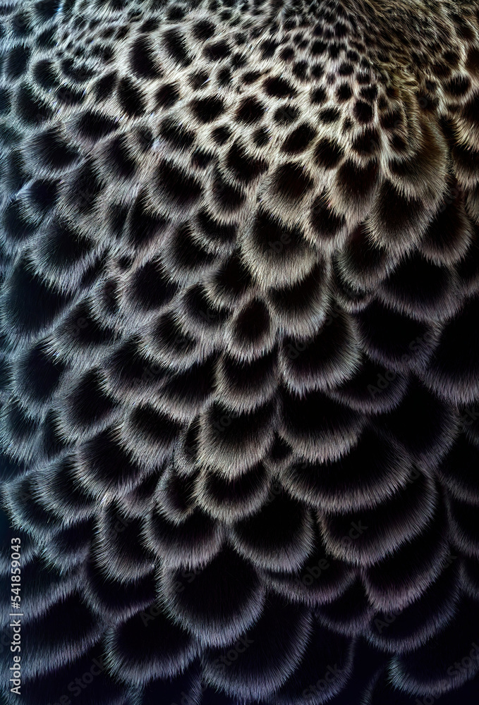 Wallpaper with a close-up of a black-and-white fantasy fur texture ...