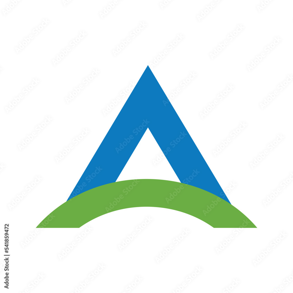 alphabet a letter bridge vector illustration logo graphic icon Stock ...