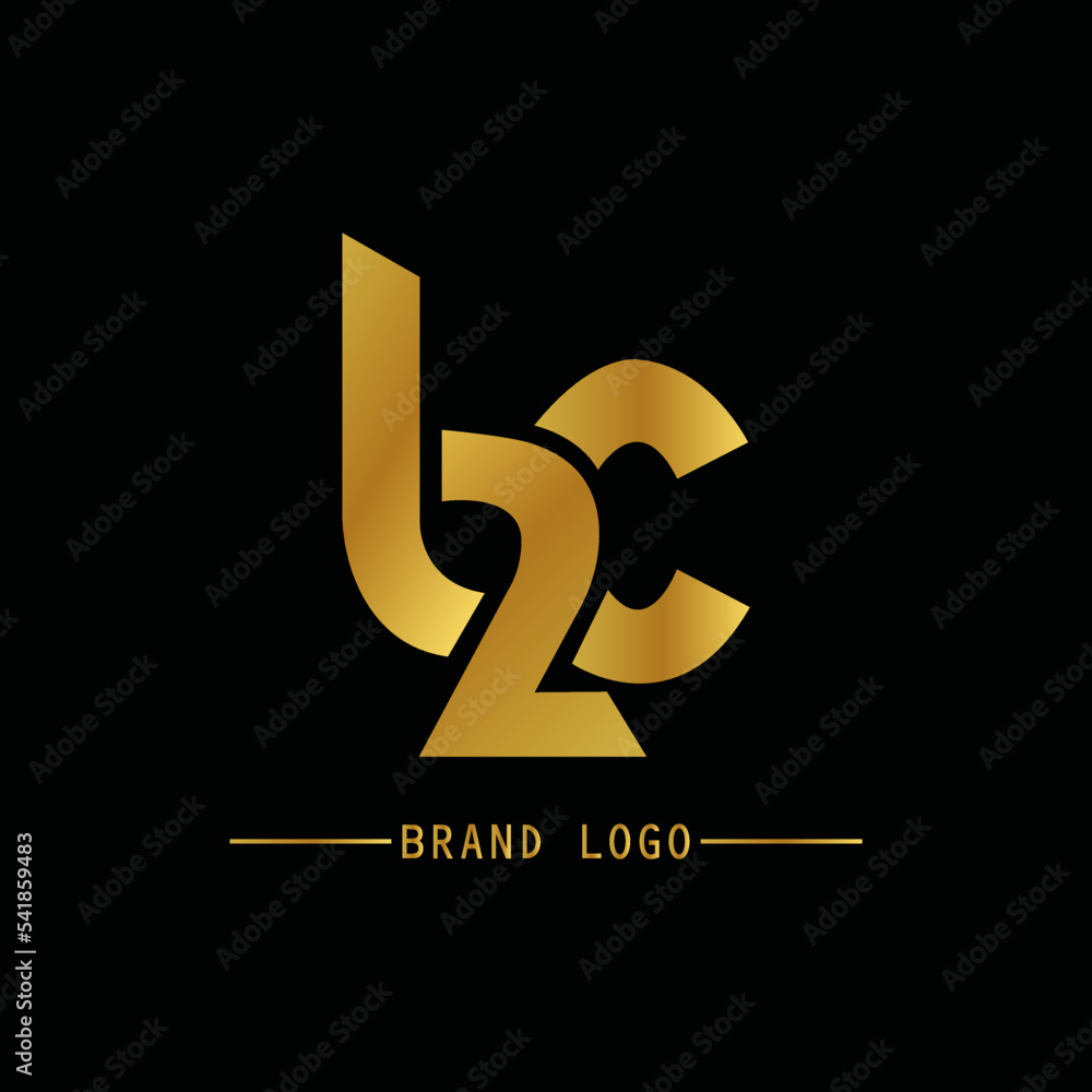 Letter B 2 C logo. Brand Logo Stock ベクター | Adobe Stock