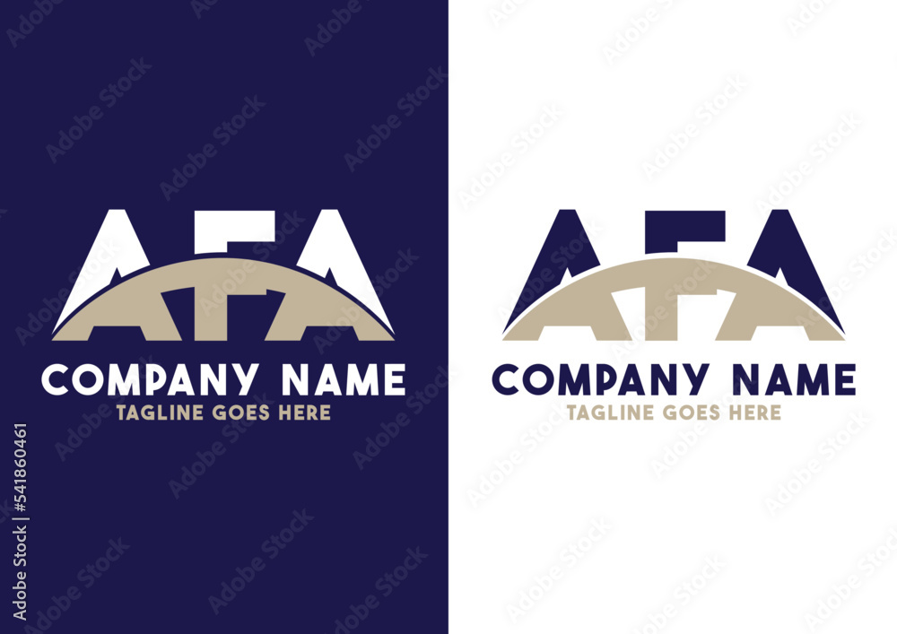Letter AFA logo design vector template, AFA logo Stock Vector | Adobe Stock