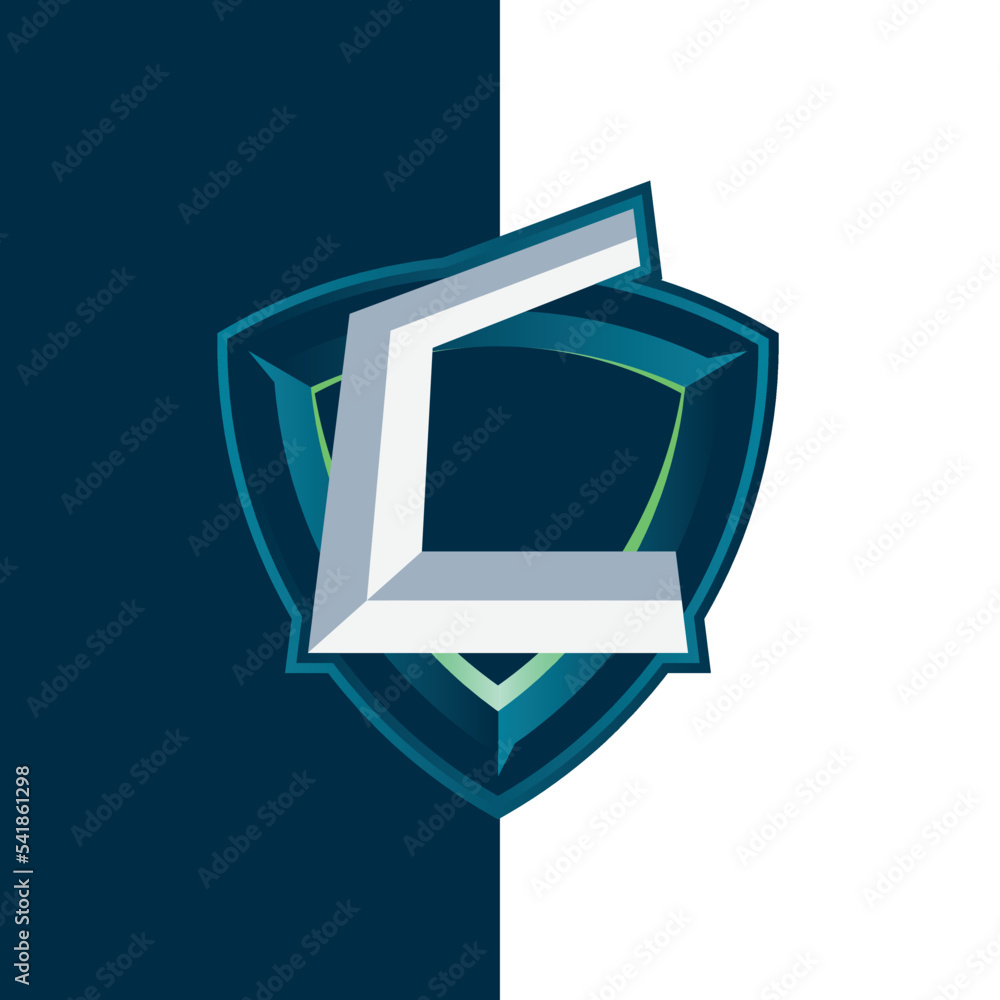 the esports alphabet logo is formed from the letter C and a shield as ...