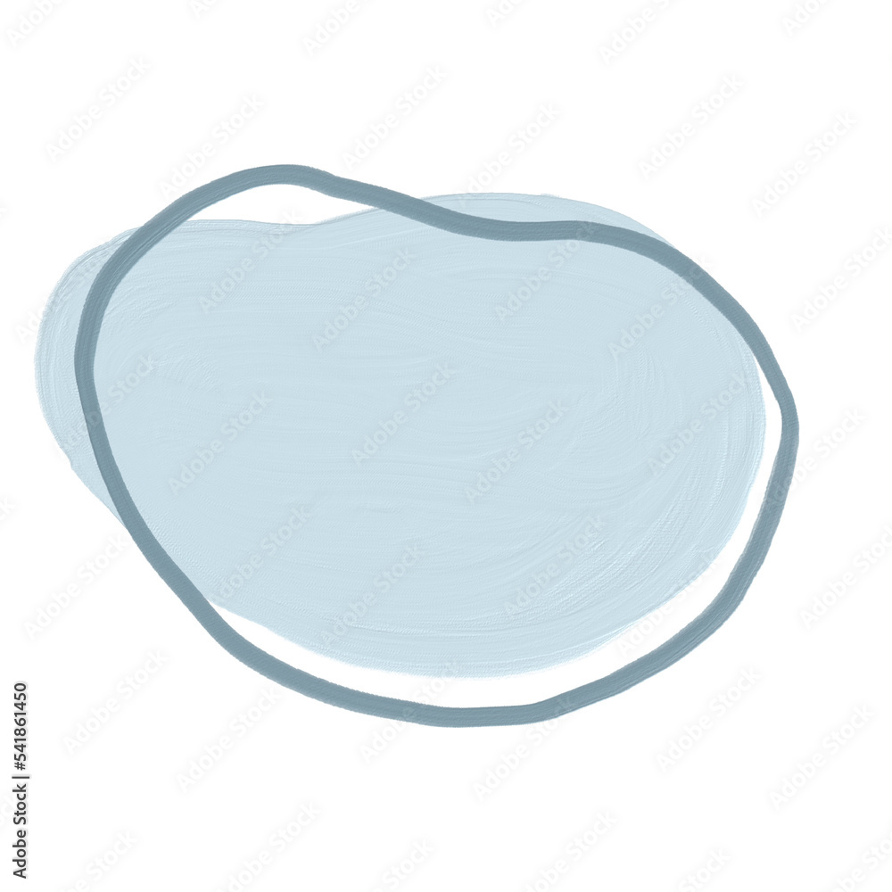 element oil paint shape aesthetic light blue Stock Illustration | Adobe ...