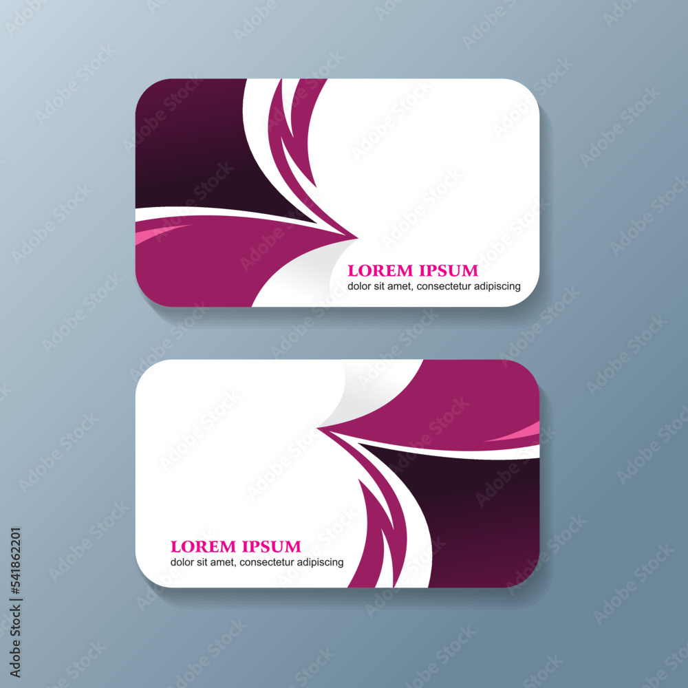 Business card design template, Clean professional business card ...