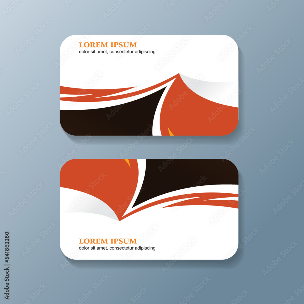 Vecteur Stock Business card design template, Clean professional ...
