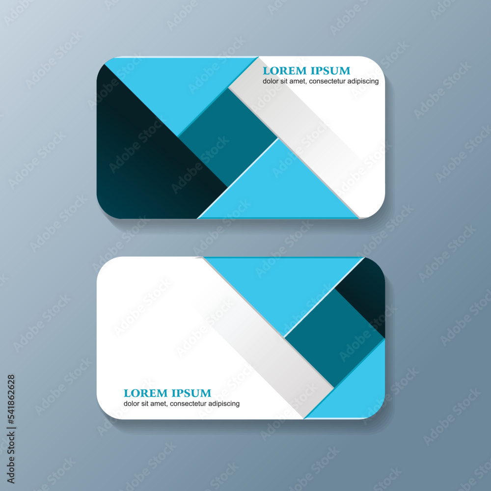 Business card design template, Clean professional business card ...