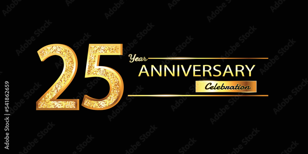 25 Year Anniversary celebration Vector Design. 25th Anniversary ...
