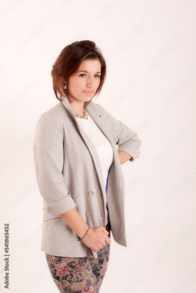 studio portrait of a girl Stock Photo | Adobe Stock