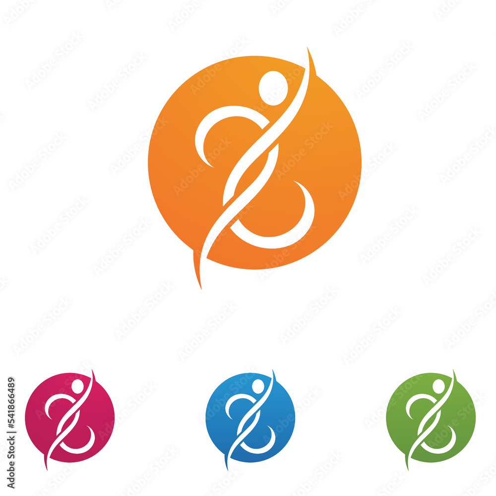 Human character logo sign Stock Vector | Adobe Stock