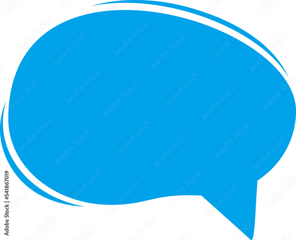 Bubble Chat Cartoon Shape Stock Vector | Adobe Stock