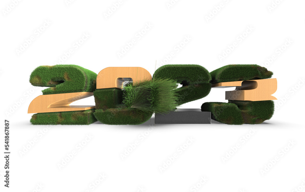 NUMBER 2023 3D RENDER Stock Illustration | Adobe Stock