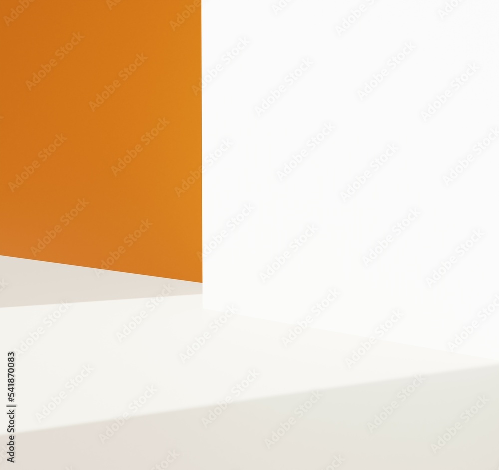 3D display product studio room background with light from window Stock ...
