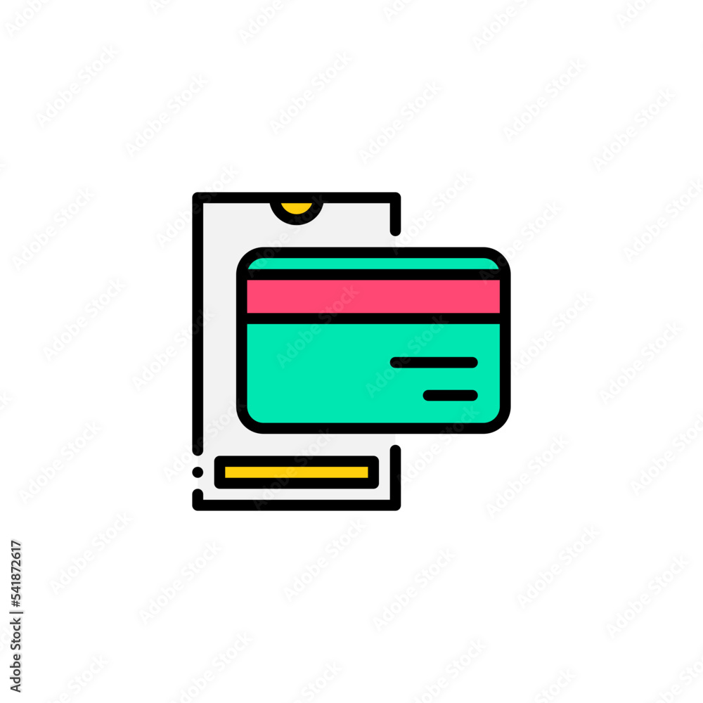 mobile money icon Stock Vector | Adobe Stock